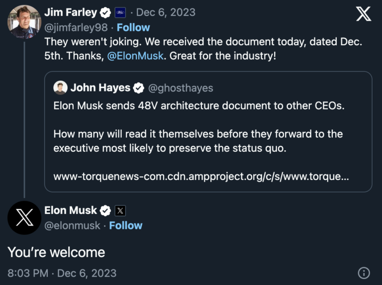 Tesla shares its advanced 48V architecture with automakers - EV ...